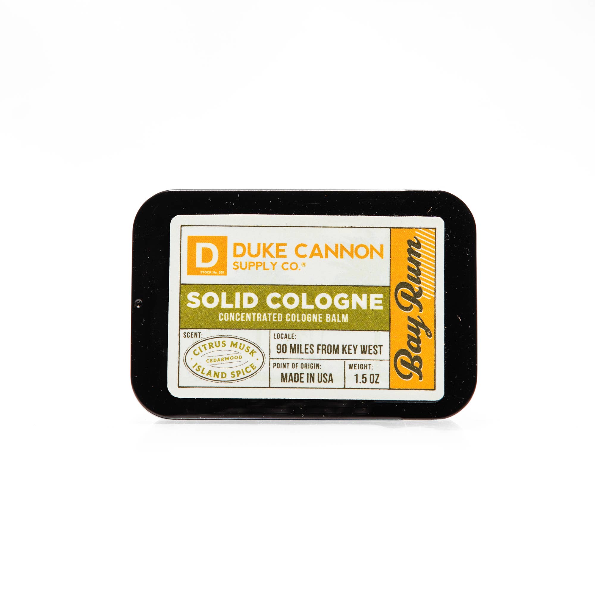 Solid Cologne- Bay Rum – The Edge Co.